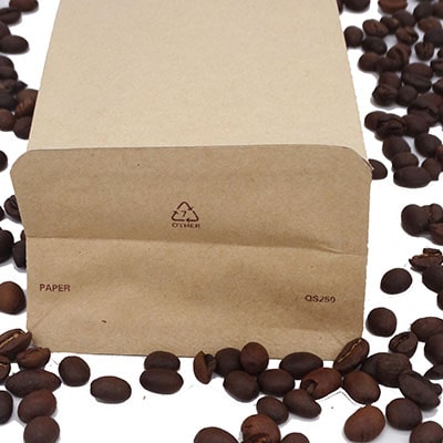 250g kraft paper compostable high skinny coffee package - Qingdao ...