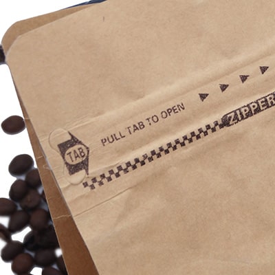 250g eco-friendly Kraft Paper Box Bottom Coffee beans sachet - Qingdao ...