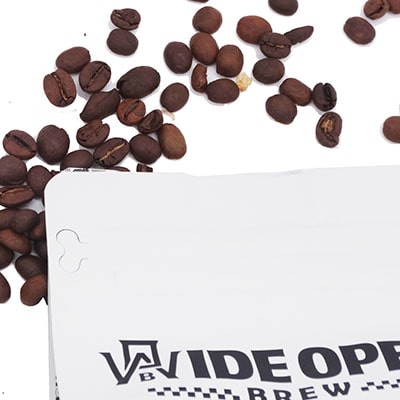 12oz white square bottom Wide Open coffee sachet - Qingdao Tongli ...